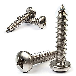 316 Stainless Steel Phillips Pan Head Sheet Metal Screw Assortment Kit Sizes #8 Through #14-326 Pieces