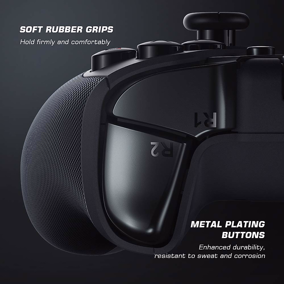 GameSir G4pro Wireless Controller for PC/Android/iOS/Switch Nintendo, PC Cpntroller with ManMagnetic ABXY, Six-Axis Gyroscope, Dual Asymmetric Motor Compatible with Apple Arcade and MFi Games