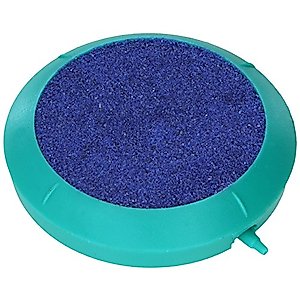 PENN PLAX 4-Inch Bubble Disk Air Pump Accessories, Medium,Green/Blue