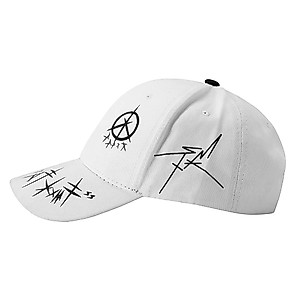 Slvoefi Unisex Graffiti Baseball Cap，Dad Hats，Hip Hop Style Trucker Hat,Black White Fashion Hat for Men's Women Adjustable Baseball Caps (Black and White)