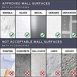 Questech Décor 8 Inch Corner Shower Shelf and 5 Inch Shower Caddy Soap Dish, Metro Flatback Wall Mounted Bathroom Shower Organizer, Bright White Polished