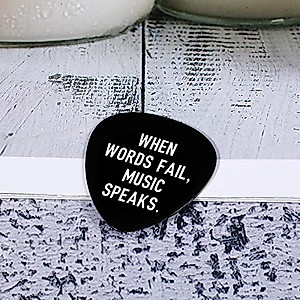 Guitar Pick Gifts Christmas for Men Women Music Lovers Music Stuff Guitar Accessories Gift for Him Her Boyfriends Musician Student Graduation Birthday Valentines Day Son Husband Dad Brother Friend