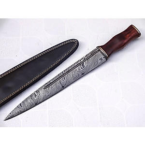 Poshland REG-212, Custom Handmade Damascus Steel 17 Inches Dirk Blade Knife (REG-212)