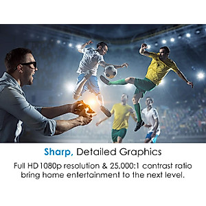 Optoma HD27E 1080p Home Cinema Projector with 3400 Lumens, Ideal for Indoor Or Outdoor Movies, Sports and Gaming
