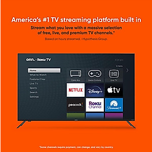 ONN 32-inch Roku Smart TV LED + Free Wall Mount with Wi-Fi Connectivity and Mobile App | Flat Screen TV Compatible with Apple Home Kit | Alexa and Google Assistant (Renewed)