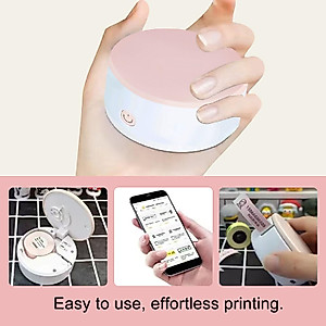 Sanpyl Portable Thermal Label Printer Mini Pocket Printer Smart Printer for Android for iOS Phones Home Office 1000mAh Battery