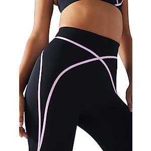 Savage X, Womens, X Mesh High-Waist Legging, Black Caviar, M