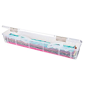 ArtBin 6999AB Fabric Strip Case - Crafts, Quiliting & Sewing Organizer, [1] Plastic Storage Case, Clear