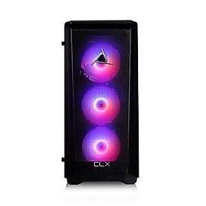 CLX Set TGMSETRTH0B10BM Gaming Desktop - Liquid Cooled AMD Ryzen 9 5900X 3.7GHz 12-Core Processor, 32GB DDR4 Memory, GeForce RTX 3080 10GB GDDR6X Graphics, 480GB SSD, 3TB HDD, WiFi, Windows 11 Home