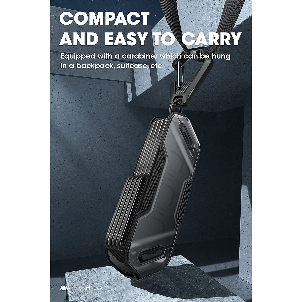 Mumba 12 Switch Game Card Case Holder for Nintendo Switch Game Cards, Portable and Exquisite Protective Hard Shell with 4 Layer Rotatable Holder for Nintendo Switch or OLED or Lite Games (Black)