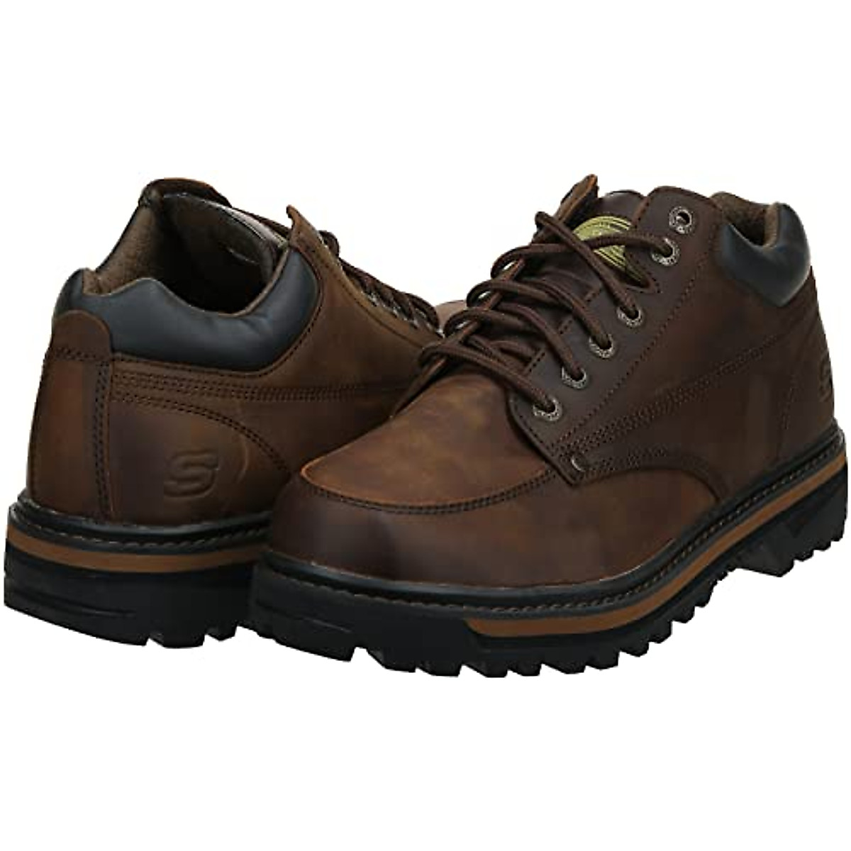 Skechers mens Mariner industrial and construction shoes, Dark Brown, 11 US