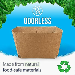 IDL Packaging Pint Berry Basket, Brown (Pack of 100) - Strong and Food-Safe Cardboard Containers for Freezing or Storing Small Fruits - Perfect Farmers Market Supplies