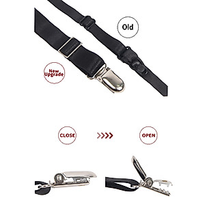 ohmydear Womens Garter Belt for Thigh Highs Plus Size Floral Lace Garter Belt with 6 Straps for Stockings (With Stockings) Black