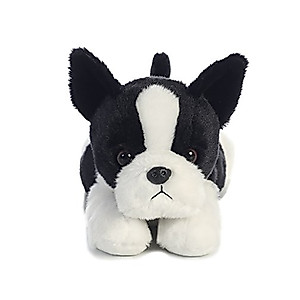 Aurora® Adorable Flopsie™ Buster™ Boston Terrier Stuffed Animal - Playful Ease - Timeless Companions - Black 12 Inches