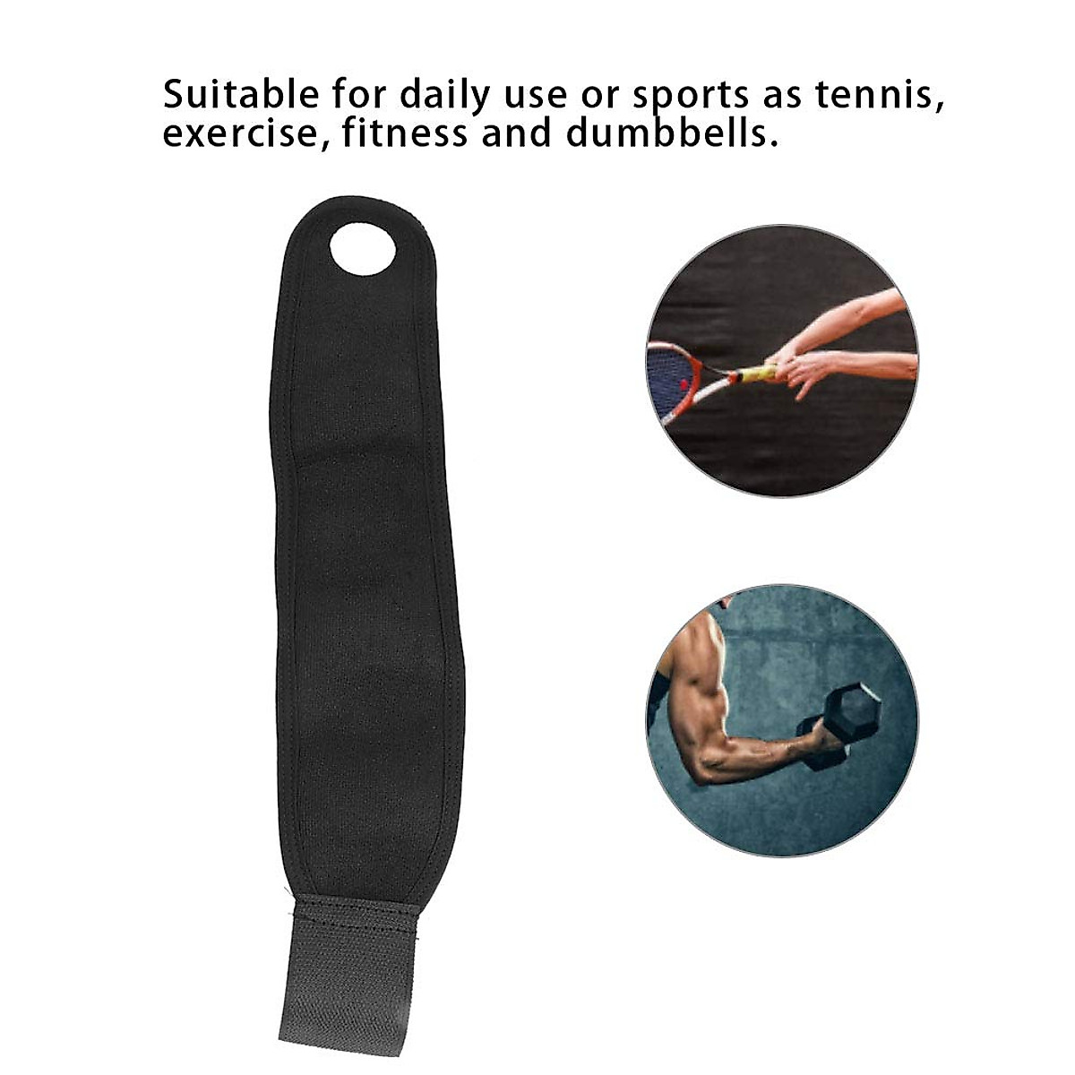 Zyyini Wrist Brace, Made of Elastic Material Size Adjustable Thumb Wrist Band Can Prevent Injuries While Sports, Suitable for Daily Use(#1)