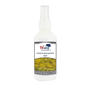 War World Scenics Static Grass Layering Spray 250ml for Model Railway Dioramas & Wargame Terrain