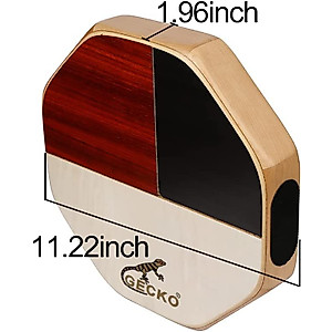 GECKO Cajon, Portable Box Drum with Storage Bag, Hand Drum, Percussion Instrument, Bong and Snare