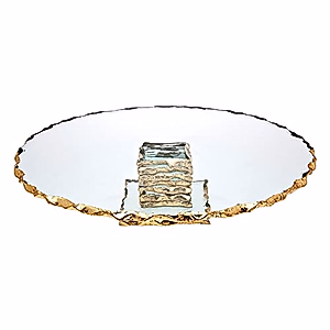 Godinger Cake Stand, Footed Cake Plate, Cake Server Stand - 13", Harper Collection