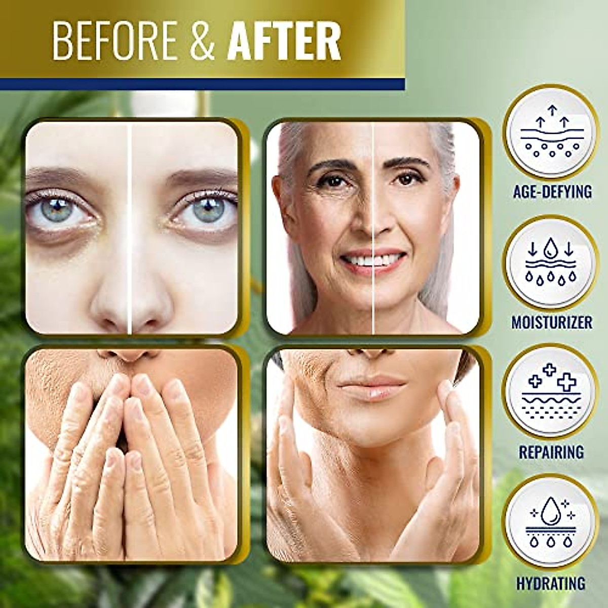 Advanced Clinicals Retinol Body Cream + Green Coffee Bean Oil Slim & Tighten Body Lotion Moisturizer Skin Care Set, Anti Aging Firming & Tightening Dry Skin Rescue Face & Body Cream Set, 2-Pack