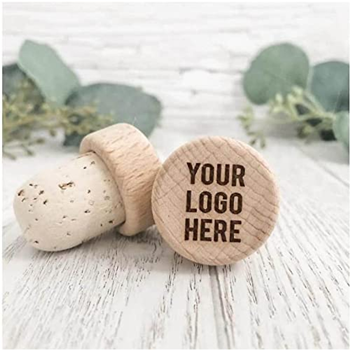 Personalized Wine Cork Stopper Favors - Custom 10PCS
