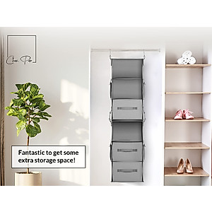 Chez Pao 6-Shelf Hanging Closet Organizer with 3 Drawers & 3 Shelves - Closet Organizers and Storage - Closet Organization - Incl. 2 Packing Cubes