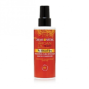 Creme of Nature Argan Oil for Hair, Hydrating Leave in Conditioner and Curl Detangler, For Dry Damaged Hair, 4.23 Fl Oz