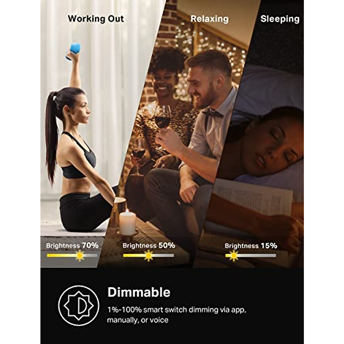 Kasa Smart 3 Way Dimmer Switch KIT, Dimmable Light Switch Compatible with Alexa, Google Assistant and SmartThings, Neutral Wire Needed, 2.4GHz, ETL Certified, No Hub Required, White (KS230 KIT v2)