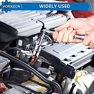 VORXEON 10 Pcs Triple Square Spline Bit Socket Set M4 - M18, S2 Alloy Steel and CR-V XZN Sockets with Storage Case, 1/4” 3/8” 1/2” Drive