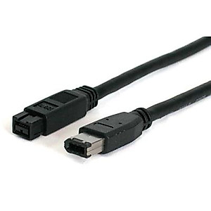 StarTech.com 6 ft IEEE-1394 Firewire Cable 9-6 M/M - IEEE 1394 Cable - 6 pin FireWire (M) to FireWire 800 (M) - 6 ft - Black - 1394_96_6