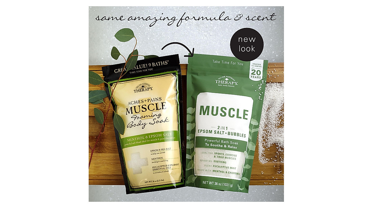 Village Naturals Muscle Epsom Soak - Eucalyptus Mint