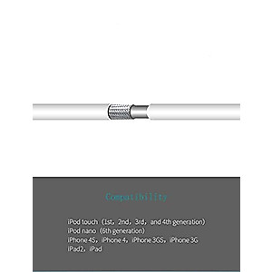 Trenro 2pcs 30 Pin USB Sync Charging Cable Cord Replacement for Old Apple iPhone 4/4S 3G/3GS, iPad 1/2/3,iPod Nano/iPod Touch