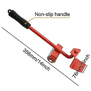 Furniture Lift Mover Tool Set, Furniture Movers with Wheels Dolly, 3 Wheel Dolly Furniture Movers for Heavy Furniture Moving, Furniture Lifters Movers Tool Set