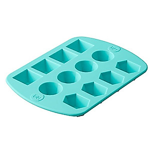 Wilton Silicone Gem Shapes Candy Mold, 12-Cavity