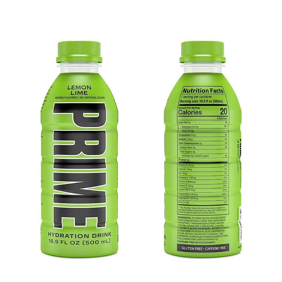 Prime Hydration Drink 6 Flavor Variety 12 Pack (2 of each flavor) Lemon Lime, Tropical Punch, Blue Raspberry, Orange, Grape & Ice Pop W/ Tip The Scales sticker