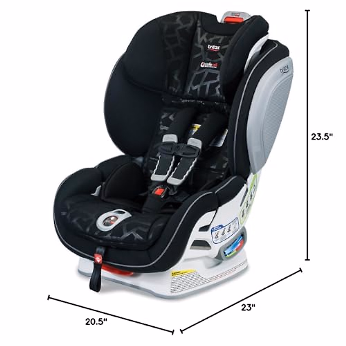 Britax Advocate ClickTight Anti-Rebound Bar Convertible Car Seat - 3 Layer Impact Protection - Rear & Forward Facing - 5 to 65 Pounds, Mosaic