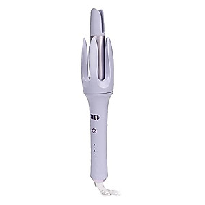 Auto Hair Curler Wand, Automatic Ceramic Curling Iron Wand Prevent Scald 100-240V Rotating Hair Styling Portable for Travel for Lady (US Plug)