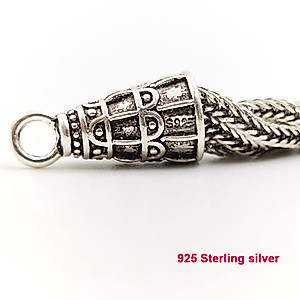 ALBASHAN S925 sterling silver tassel pendant DIY tasbih (style 1)
