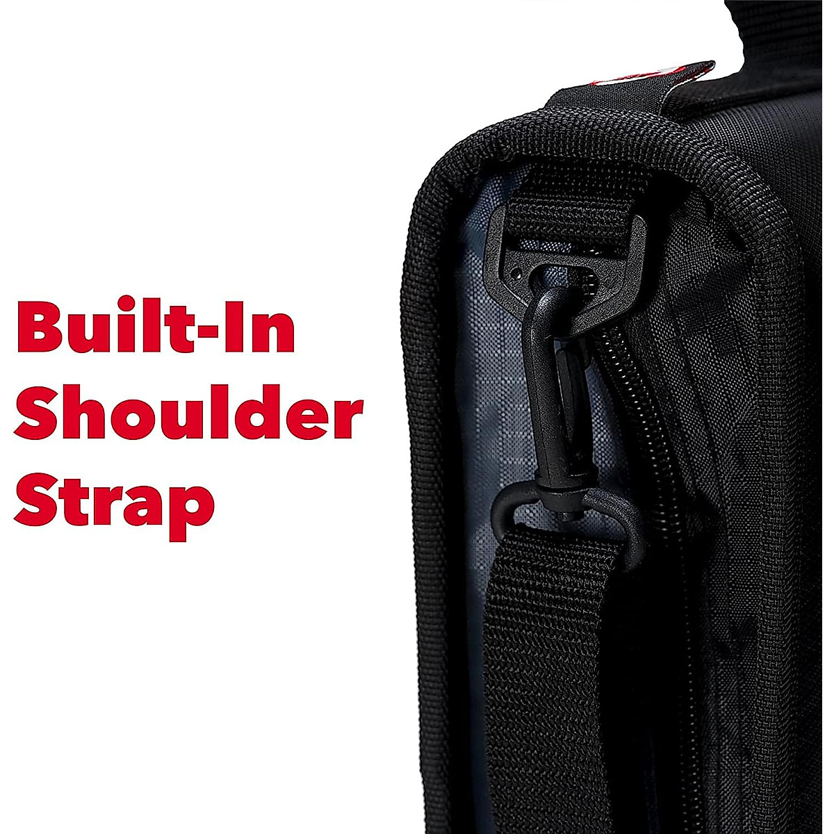 Case-It The Classic Zipper Binder - 2 Inch O-Rings - Multiple Pockets - 350 Sheet Capacity - Comes with Shoulder Strap - Midnight Blue D-251