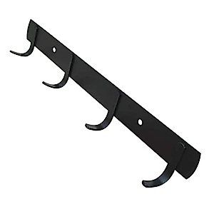 AOLZUNK Wall Mount Coat Hook, 4 Hooks Stainless Steel Coat Hangers Rack for Coat Hat Clothes Towels Keys