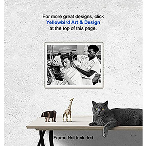 Vintage Elvis Photo, Wall Art Decor - Barbershop Haircut Photograph for Salon, Barber Shop, Bathroom, Living Room, Bedroom - Gift for Country Music, Graceland Fan, Hair Stylist - 8x10 Poster