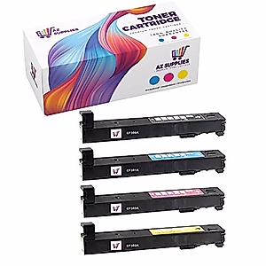 AZ SUPPLIES Compatible Toner Cartridge Replacement for HP Compatible 827A CF300A CF301A CF302A CF303A use in Laserjet M880 - M880z - M880z+ - M880z+ NFC (Black Yellow Magenta Cyan - 4 Pack)