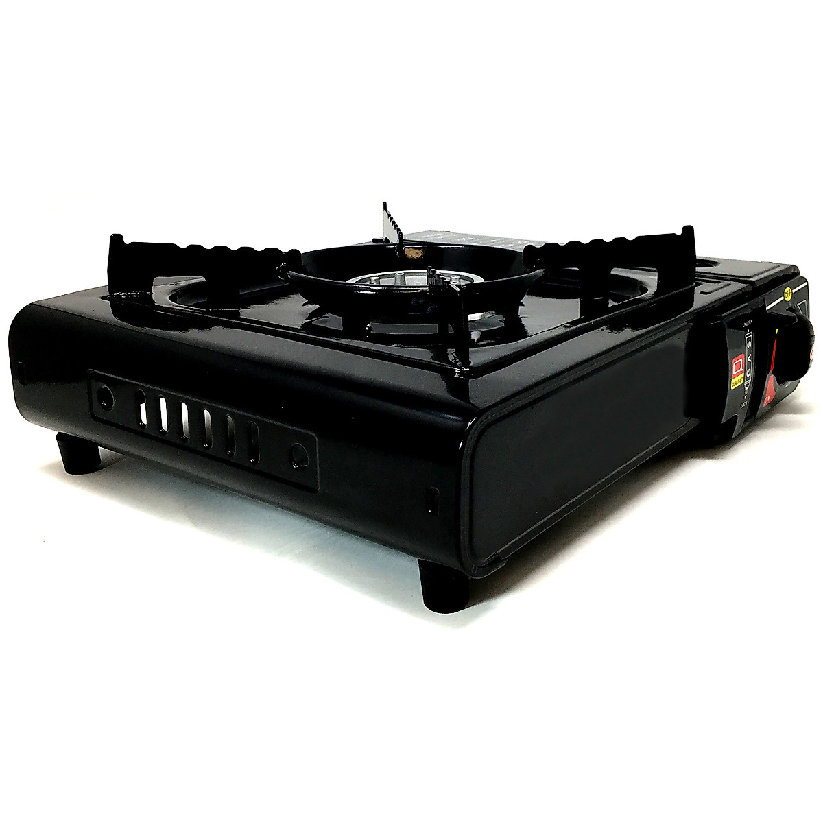 Portable Outdoor Camping Butane Gas Stove Full Stainless Steel Body with Electronic Ignition and Carrying Case