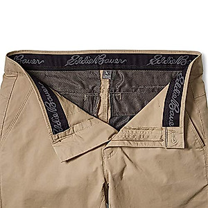 Eddie Bauer Men's Voyager Flex 10 Chino Shorts, Light Khaki, 34"