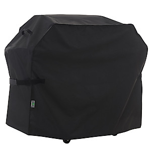 F&J Outdoors Grill Cover Waterproof UV Resistant for 2 Burner Charcoal Gas BBQ, 48Wx27Dx43H in,Black