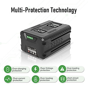 aunstarwei 80V 3.0Ah Replacement Battery for Greenworks Pro 80V Lithium Ion Battery GBA80200 GBA80250 GBA80300 GBA80400 GBA80500 (Not for Kobalt)