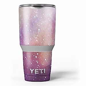 Design Skinz The Grungy Purple and Orange Scratched Surface - Skin Decal Vinyl Wrap Kit Compatible with The Yeti Rambler Cooler Tumbler Cups