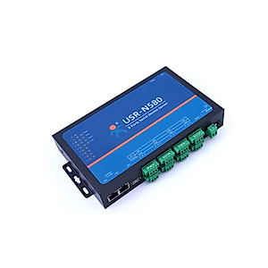 Lubeby Smart USR-N580 8 Channels MQTT Modbus Gateway RS485 Serial to TCP/IP Ethernet Device Server Converter