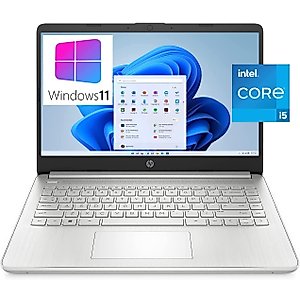 HP 2023 Newest 14 Laptop, 14" Display, Intel Core i5 1135G7 Processor, 16GB RAM, 1TB SSD, Intel Iris Xe Graphics, Bluetooth, Webcam, HDMI, Windows 11 Home, Natural Silver