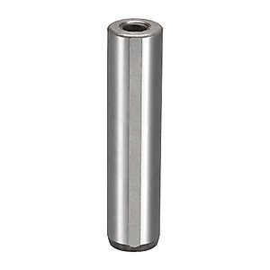 uxcell M10 Internal Thread Dowel Pin 20x80mm Chamfering Flat Exhaust Groove Cylindrical Pin Bed Bookshelf Metal Devices Industrial Pins