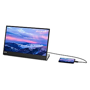 Lenovo L15 – Mobile Monitor - 15.6" FHD Display - 60Hz - 6ms–14ms Response Time - Low Bluelight Certified - Foldable Stand - USB Type-C 3.2 Gen 1 - USB 2.0